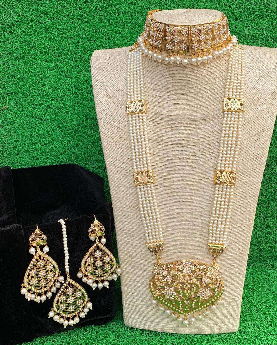 MS collections Adorable Traditional Jadau Rani Haar and Choker Set - MS ...